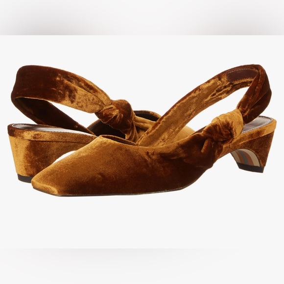 Sam Edelman | Shoes | Sam Edelman Meredith Slingback Velvet Kitten Heel ...
